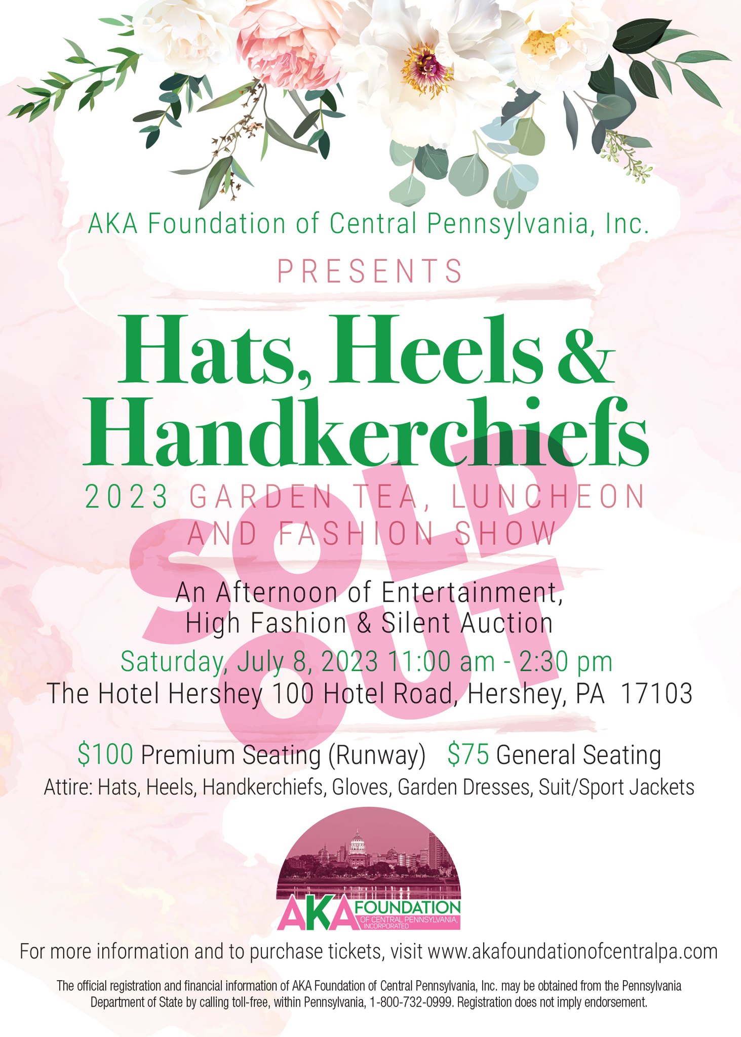 2023 Garden Tea Sold Out Flyer | AKA Foundation of Central PA